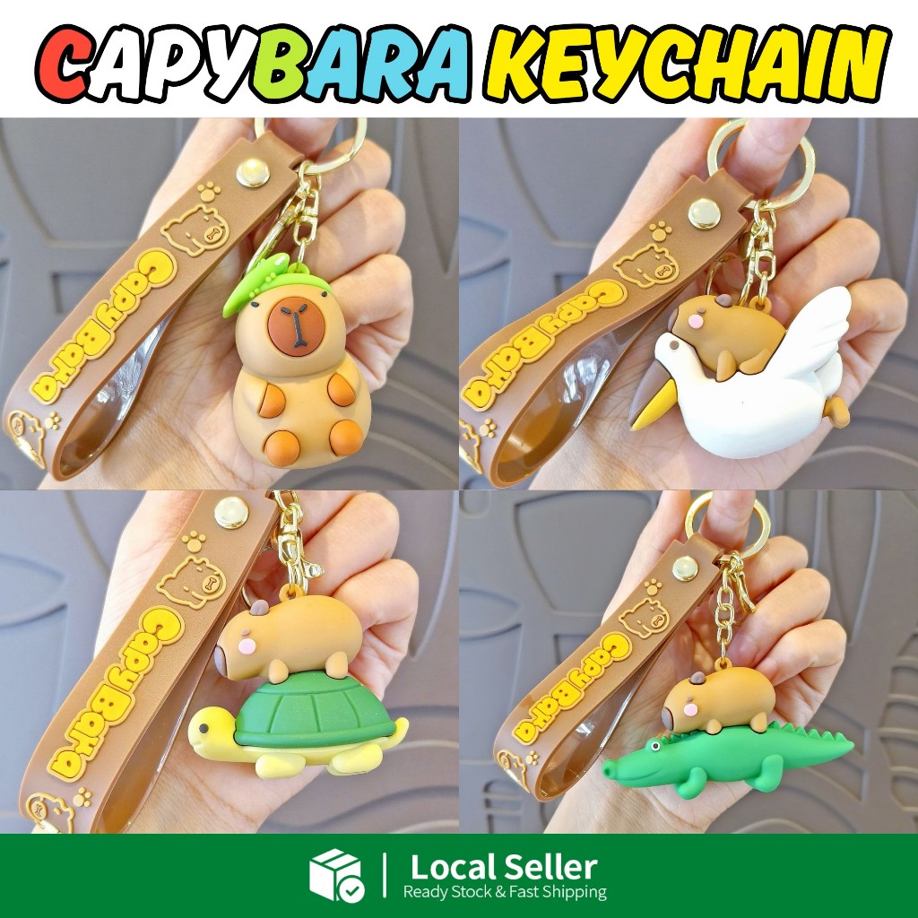 Creative Capybara Keychain CuteKeychain Birthday Gift Capybara key chain Keyring Capybara ...