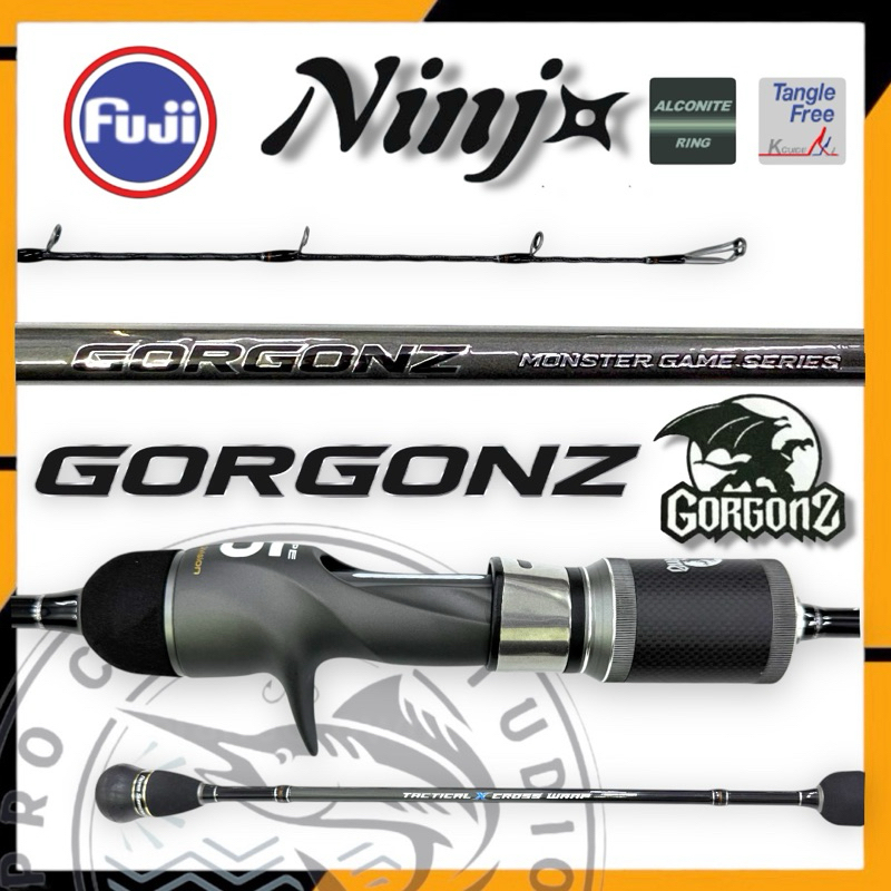 2025 New NINJA GORGONZ Jigging Overhead & Spinning Rod Baitcast BC Slow ...