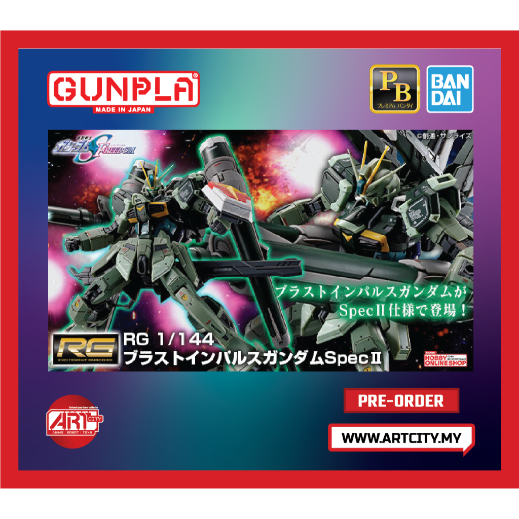 P-Bandai RG - Blast Impulse Gundam Spec II - Gundam Seed Freedom - 1/144 Scale | Shopee Malaysia