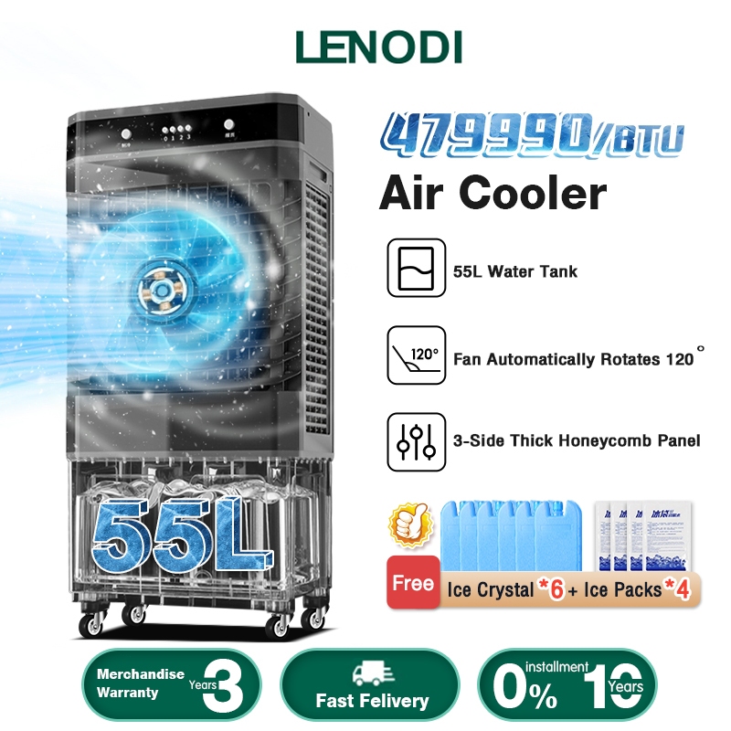 🔥5 Year Warranty🔥Air Conditioner 35~55L 750000/CFH 3 Speed Aircond Fan ...