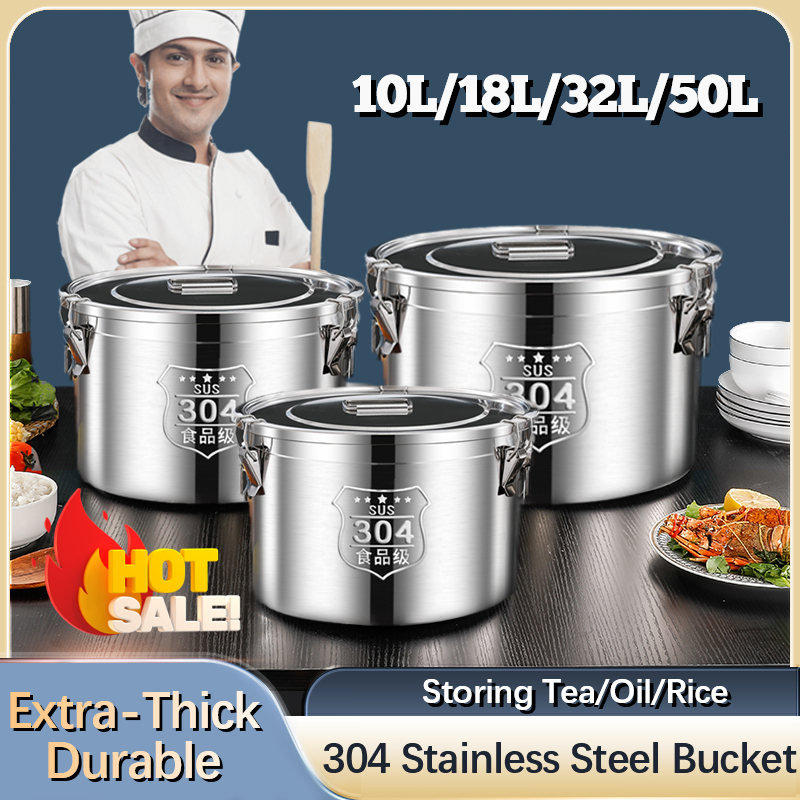 304 stainless rice dispenser rice storage container 25kg airtight food ...