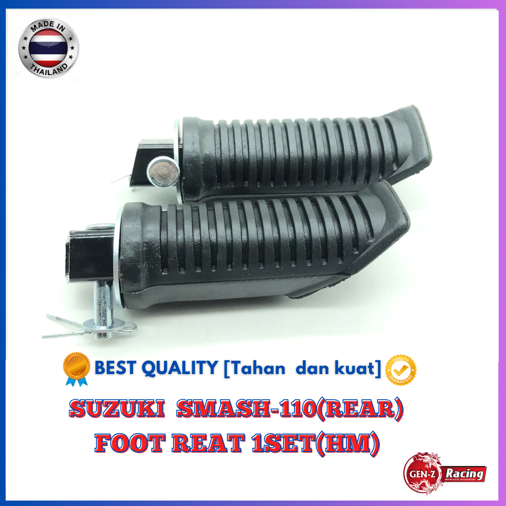 🔥Left + Right🔥Suzuki Smash 110 Footrest "Back / Belakang" [Branded HM ...