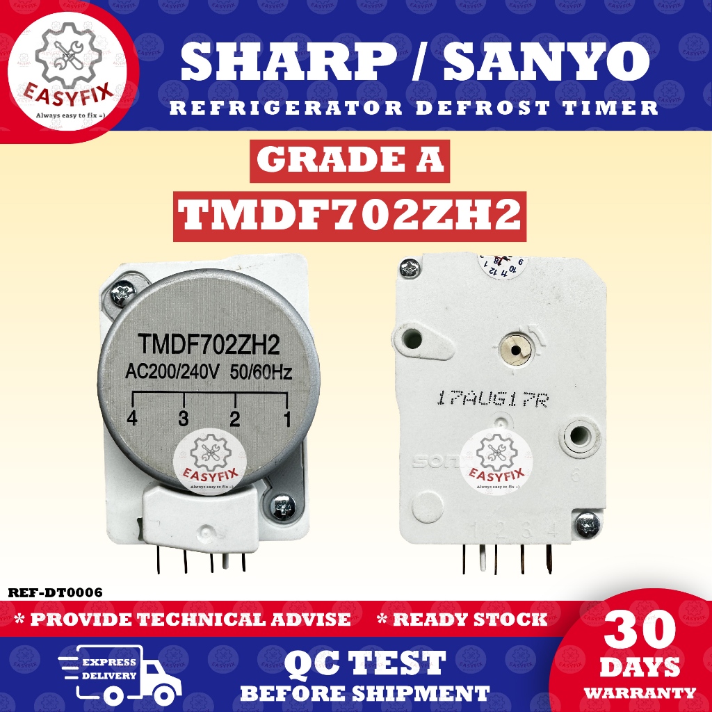 (GRADE A) TMDF702ZH2 SHARP / SANYO REFRIGERATOR DEFROST TIMER ...