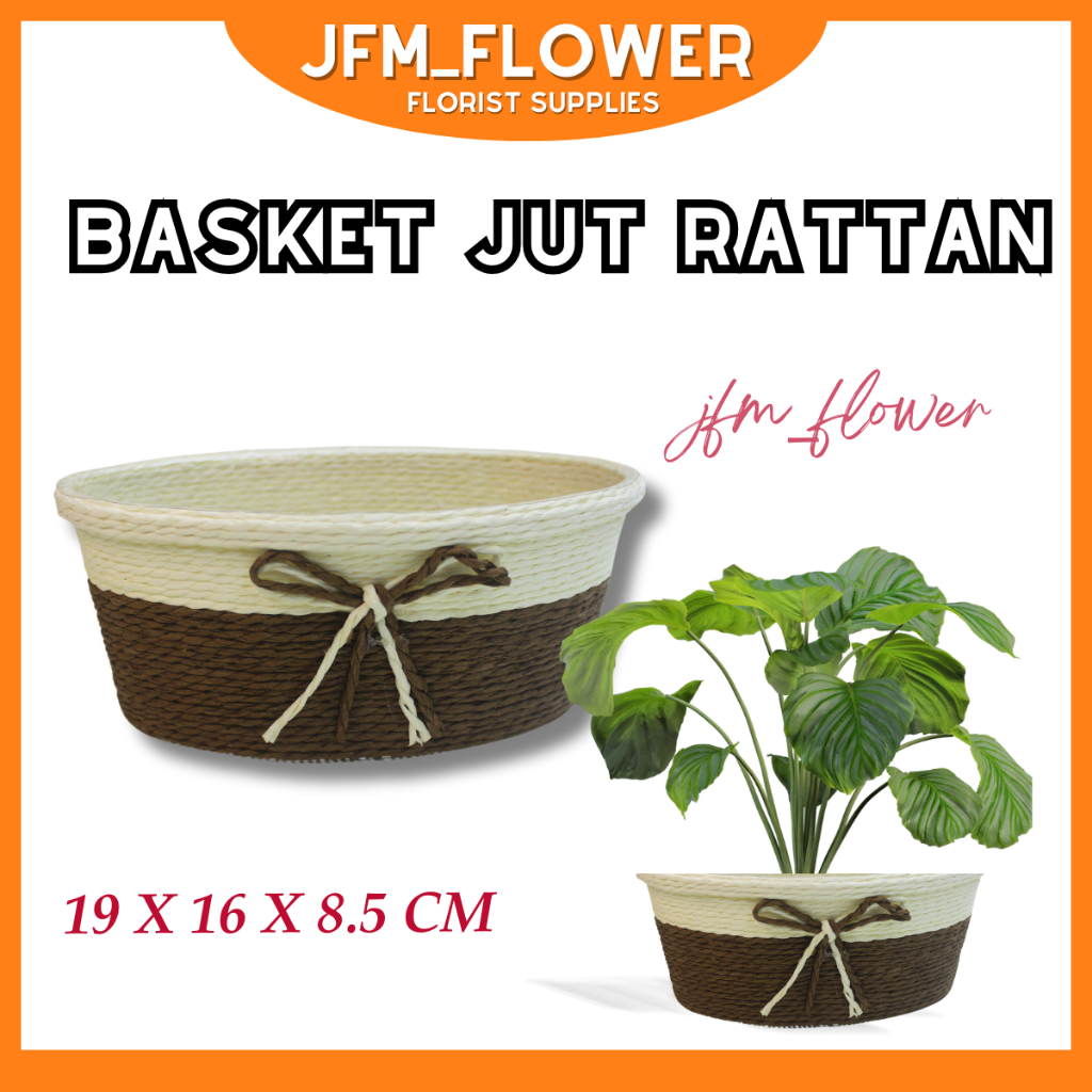 [RM5.50/PCS] *1PCS* Jut Kain Bakul Bunga/Oval Rattan Bakul Bunga/Rattan ...