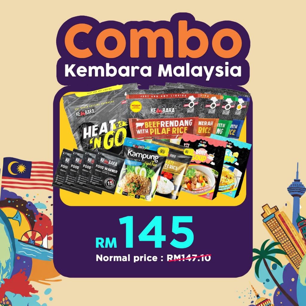 KEMBARA Combo Meal With Food Warmer Meal Ready To Eat Mix Combo Instant Food | Shopee Malaysia