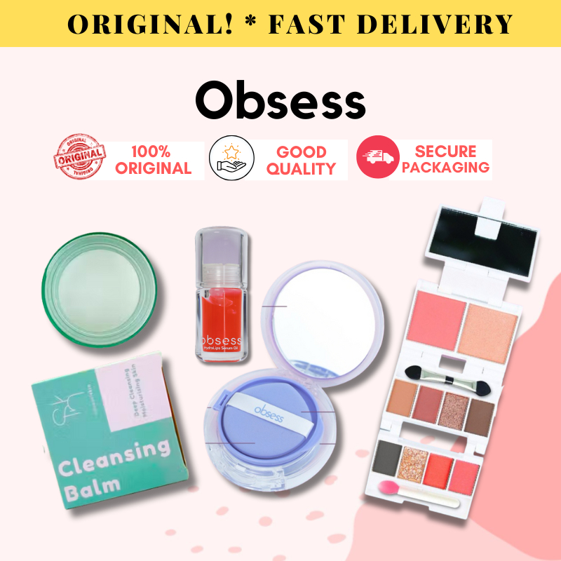 [ ORIGINAL ] Obsess Skin Cleansing Balm Cushion Foundation Lip Oil ...