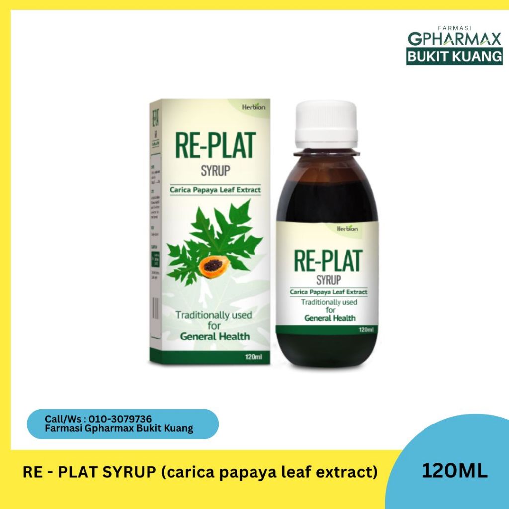 RE-PLAT Syrup (Carica Papaya Leaf Extract) | Shopee Malaysia