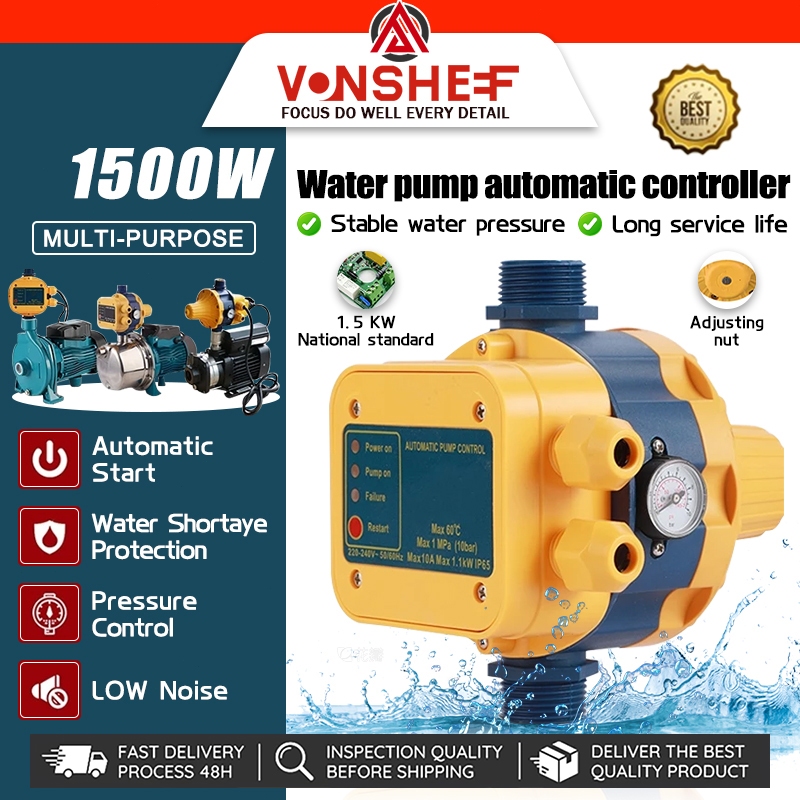 1500W Automatic Water Pump Pressure Controller Hydraulic Electronic ...