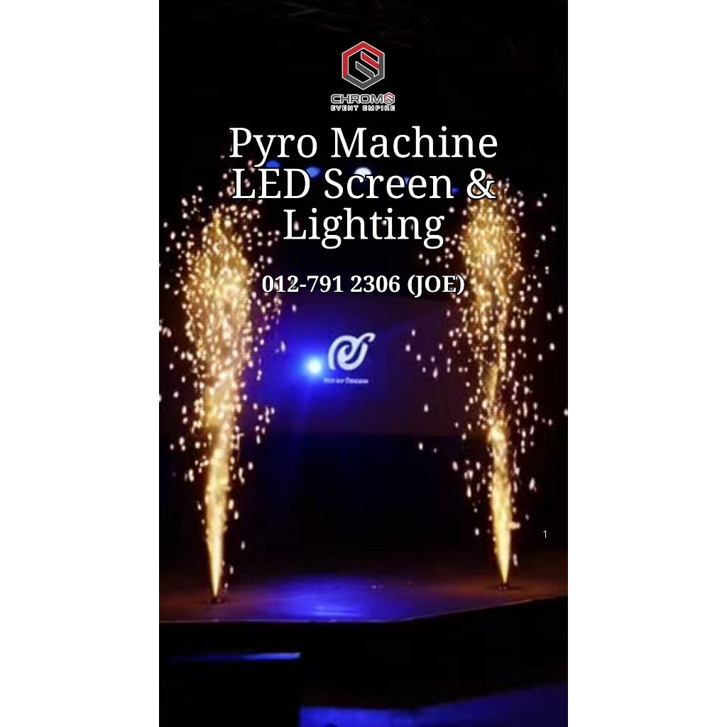 🎇 COMBO RENTAL: Pyro Machine + LED Screen + Stage Lighting 🎇 | Shopee ...