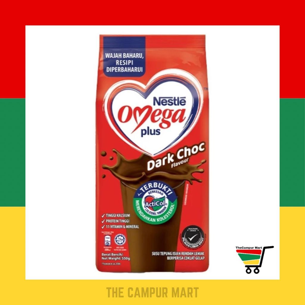 TCM Nestle OMEGA plus powder milk Dark chocolate 550g | Shopee Malaysia