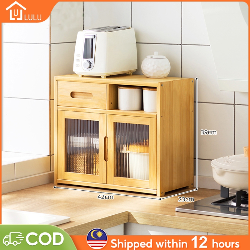 LULU Kitchen Cabinet Kabinet Dapur With 2Drawer Seasoning Storage ...
