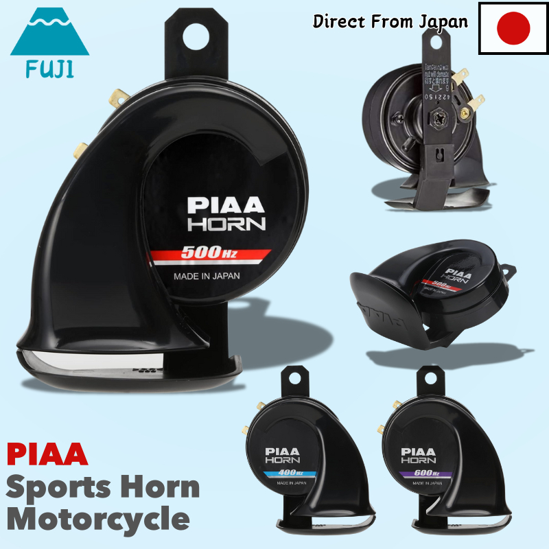 "PIAA Motorcycle Sports Horns - High-Performance Set with 400Hz, 500Hz ...