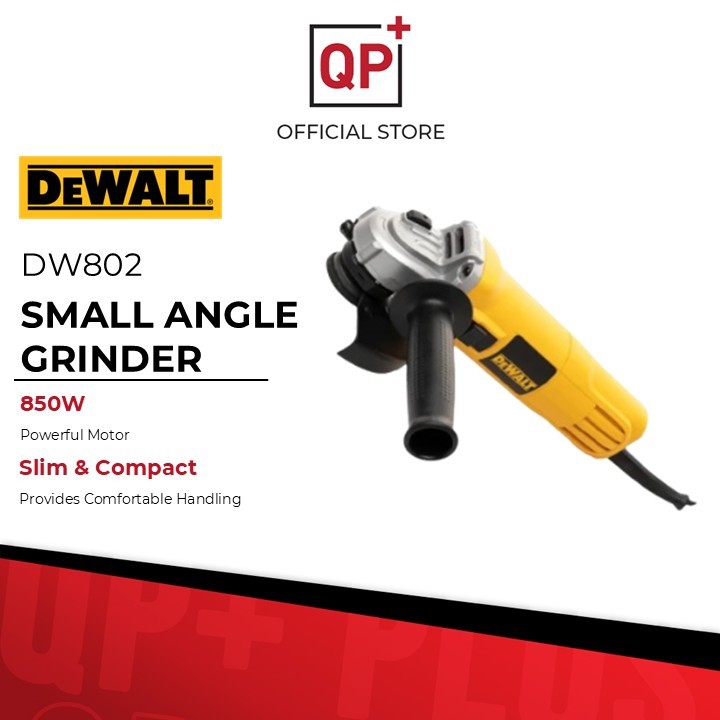 DEWALT DW802 SMALL ANGLE GRINDER WITH SLIDER SWITCH 4" 850W | Shopee ...