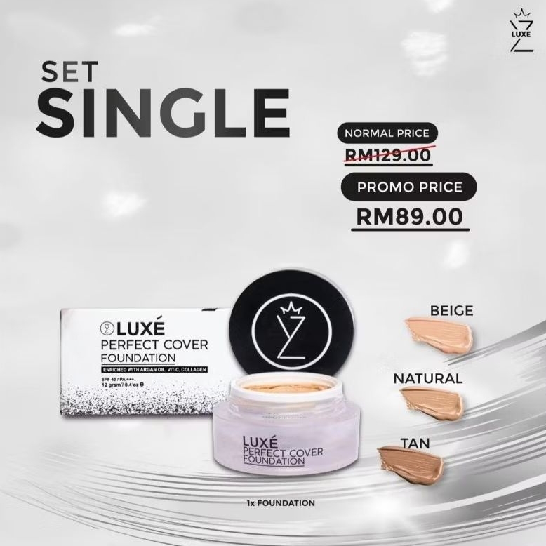 🔥Ready Stock🔥Luxe Perfect Cover Foundation 💯Original by HQ | Shopee Malaysia