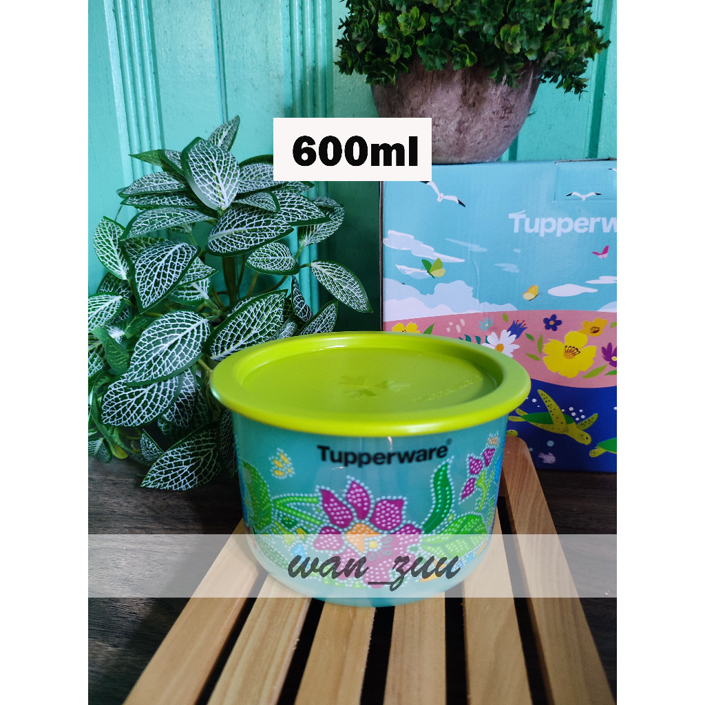 Tupperware Batik One Touch (OT) Canister Collection 600ml (1pc) | Shopee Malaysia