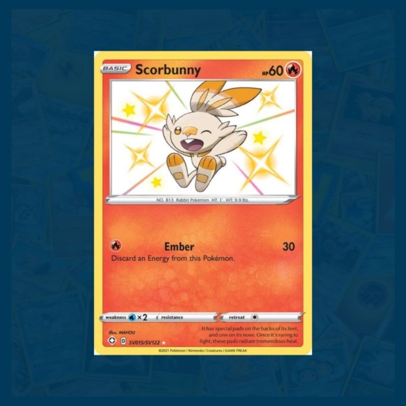 Scorbunny (SV015/SV122) Shiny Rare | Shining Fates | Pokemon TCG Card ...