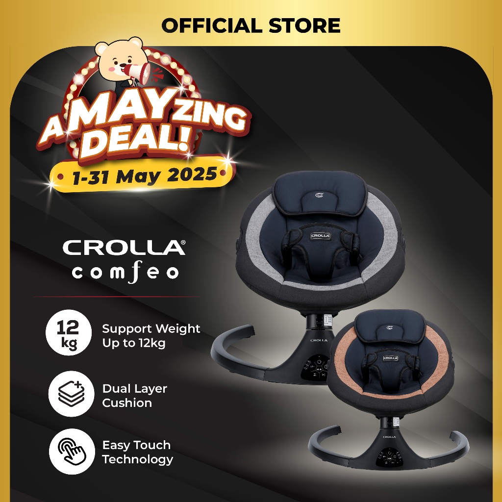 Crolla Comfeo Baby Swing Dual Layer Cushion (12kg) | Shopee Malaysia