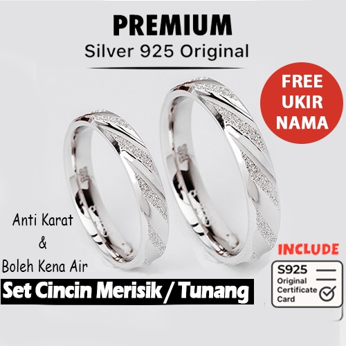 THE MATCHES STORE - Couple Set 143 (Cleo Ring + Cleo Ring) cincin belah rotan cincin nikah ...