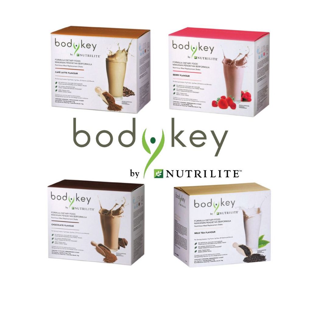 BodyKey by Nutrilite Meal Replacement Shake (4 Flavour option) | Shopee ...