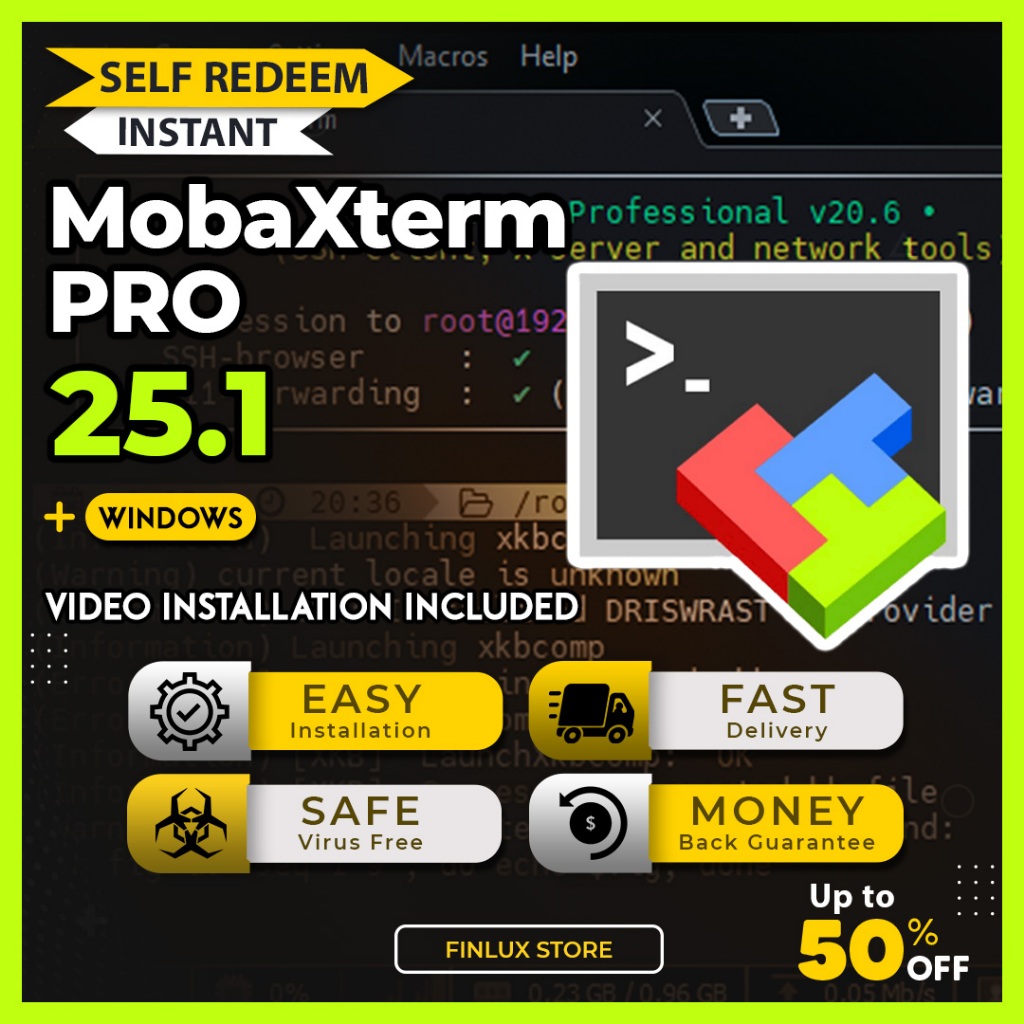 [SELF REDEEM] MobaXterm v25.1 Latest 2025 Lifetime For Windows | Shopee ...