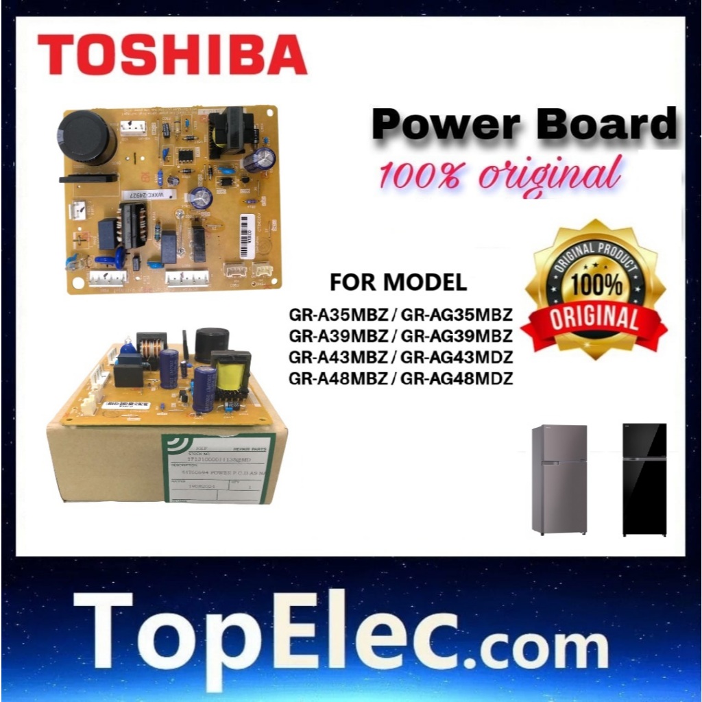Original Toshiba Fridge PC Board GR-A39, GR-A43, GR-A48, GR-AG39, GR ...