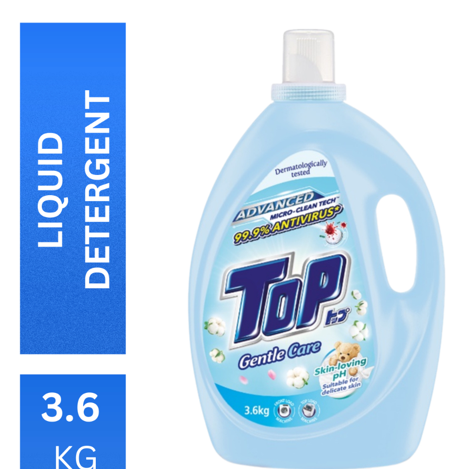 TOP Liquid Detergent Micro Clean Tech GENTLE CARE 3.6kg | Shopee Malaysia