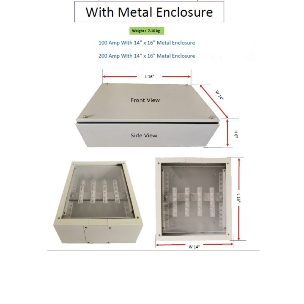 BUSBAR METAL BOX - MAX 100A 200A TAP OFF UNIT | Shopee Malaysia