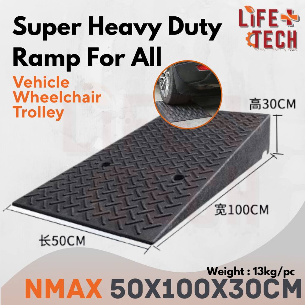 ⏱Limited Stock⏱ Wheelchair Vehicle Heavy Duty Ramp Hold 5000Kg | Rubber ...