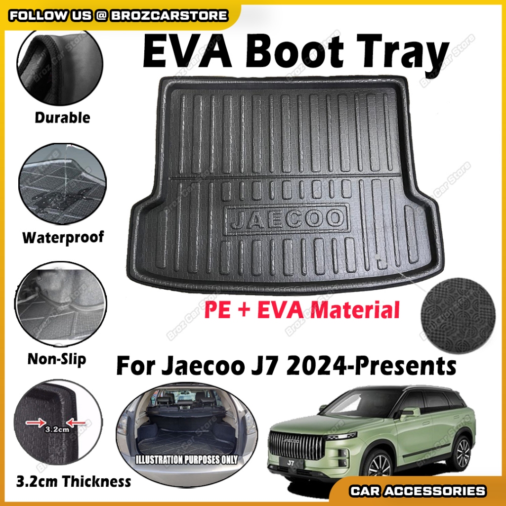 For JAECOO J7 2024-Presents EVA Copolymer Car Boot Tray Trunk Tray ...