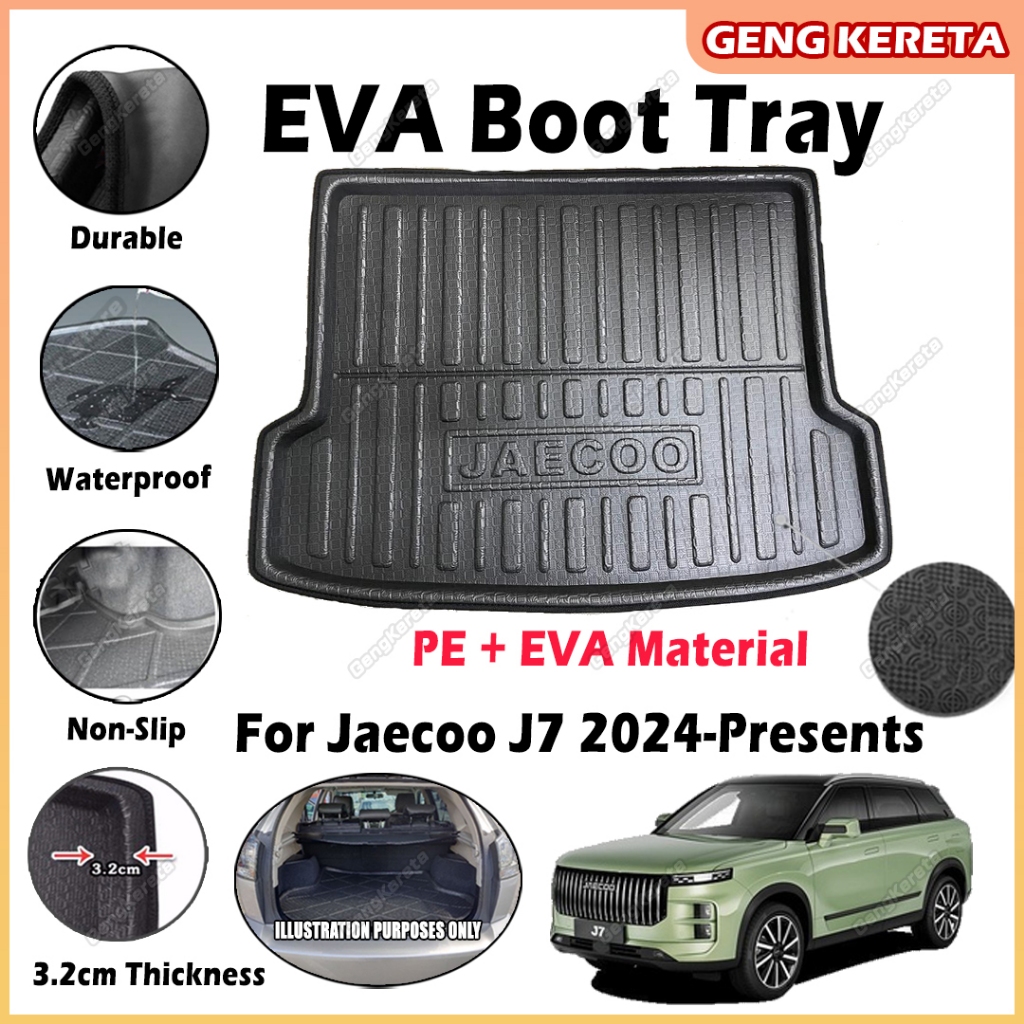 For JAECOO J7 2024-Presents EVA Copolymer Car Boot Tray Trunk Tray ...
