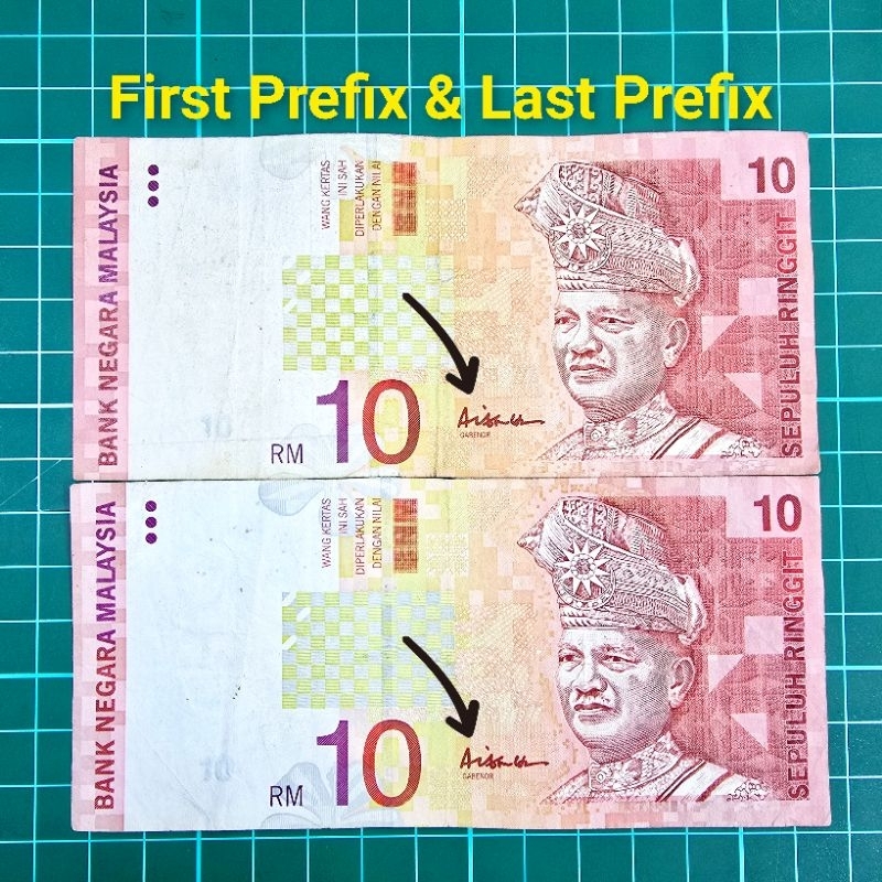 (A325) rm10 siri 10 duit kertas lama Rm10 lama mata wang lama tabung duit kertas duit syiling ...