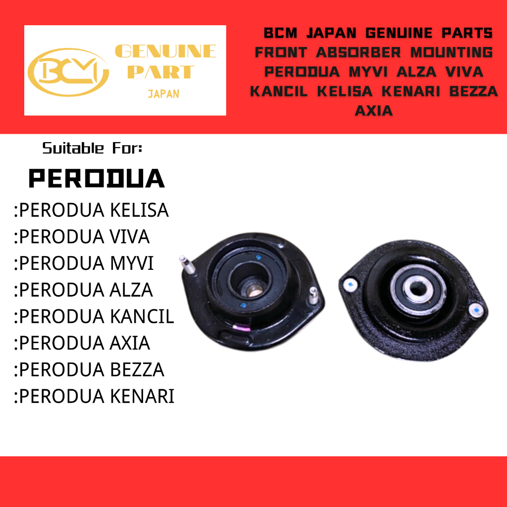 BCM JAPAN GENUINE PARTS FRONT ABSORBER MOUNTING PERODUA MYVI ALZA VIVA ...