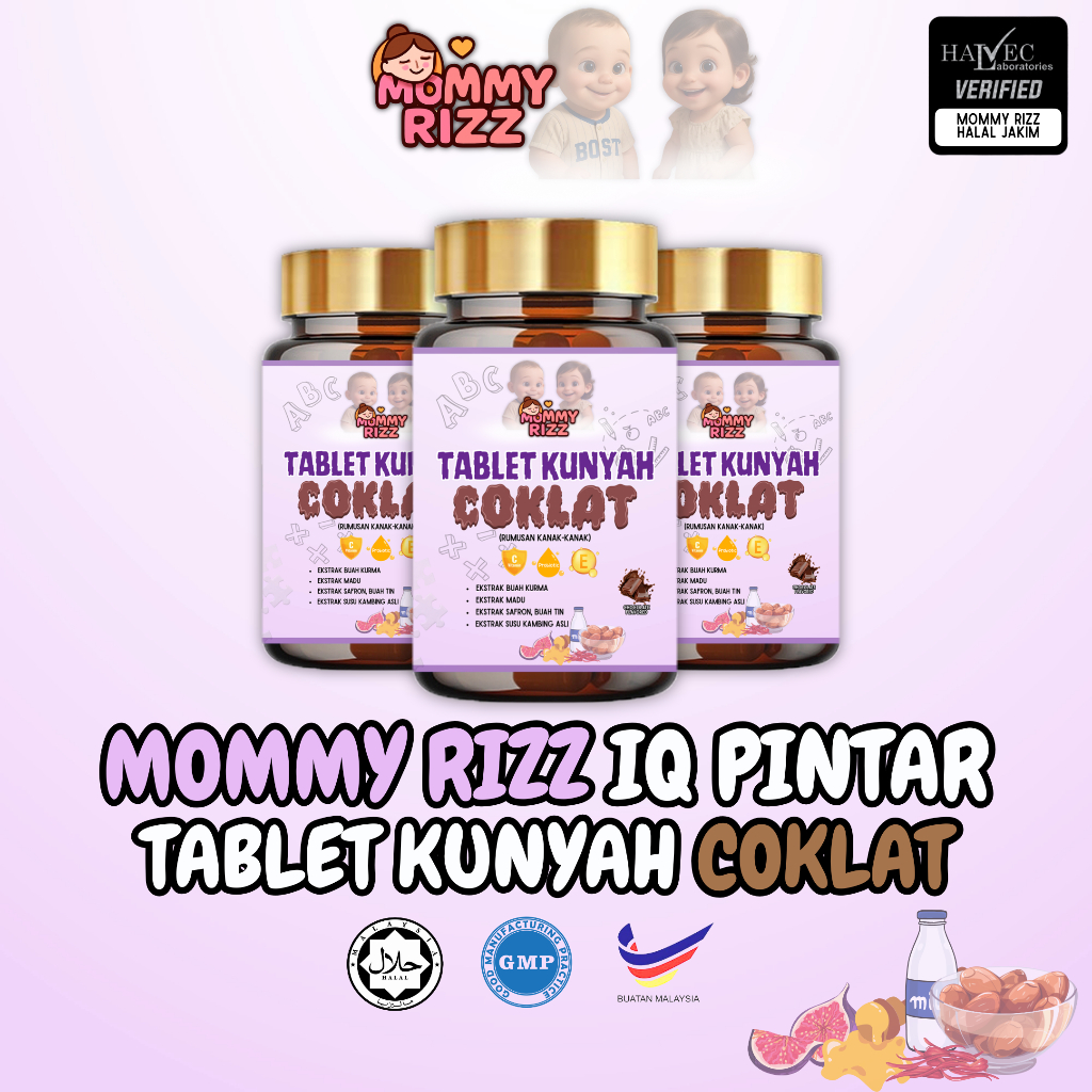 [NEW PRODUK] MOMMY RIZZ TABLET MINDA KUNYAH COKLAT - HALAL JAKIM ...