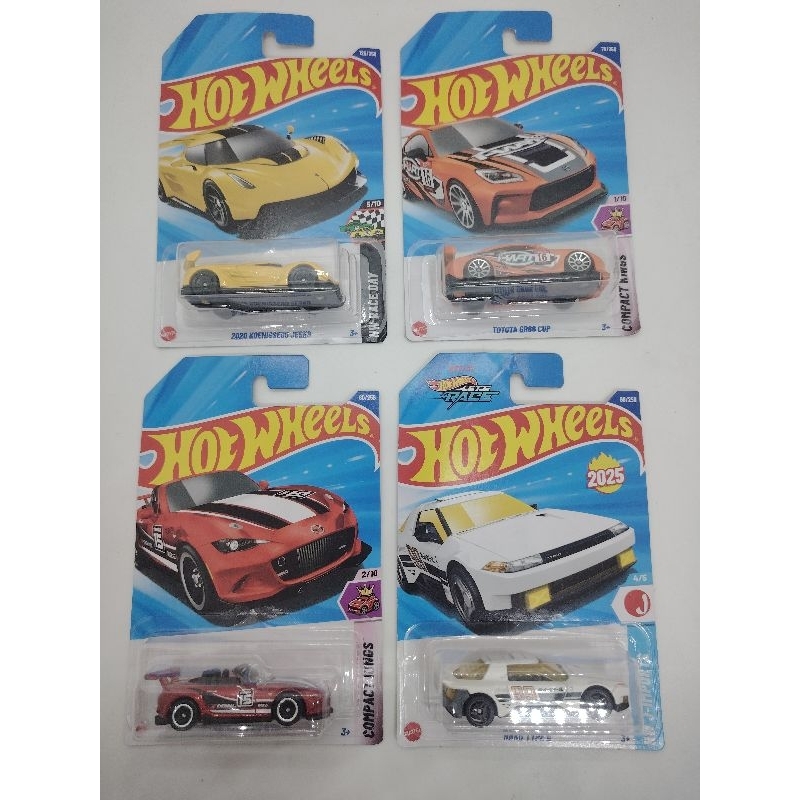 Hotwheels Mainline Local Card- Toyota GR86, Koenigsegg Jesko, Mazda MX5 ...