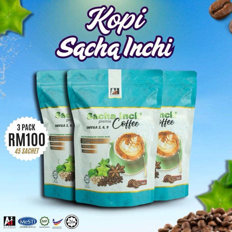 KOPI SACHA INCHI ORIGINAL KELUARAN AI GLOBAL (HQ) | Shopee Malaysia