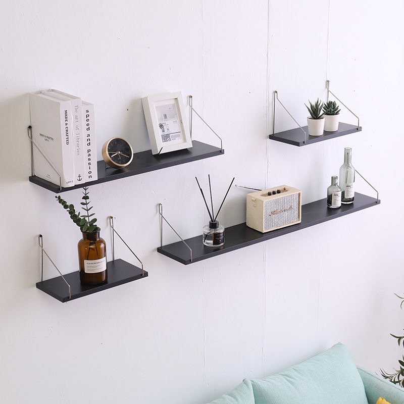 Wooden Wall Mounted Floating Shelf Shelf Wall Rack 30/40/60CM Rak ...