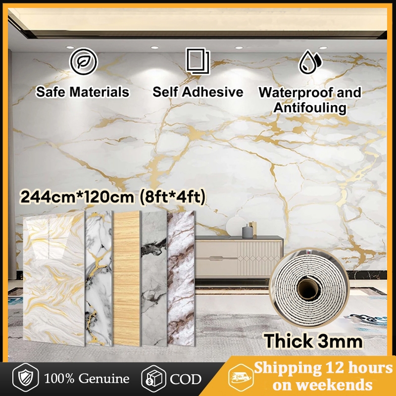 Flexi Marble Sheet Imitation Ceramic Waterproof Wall Sticker Marble ...