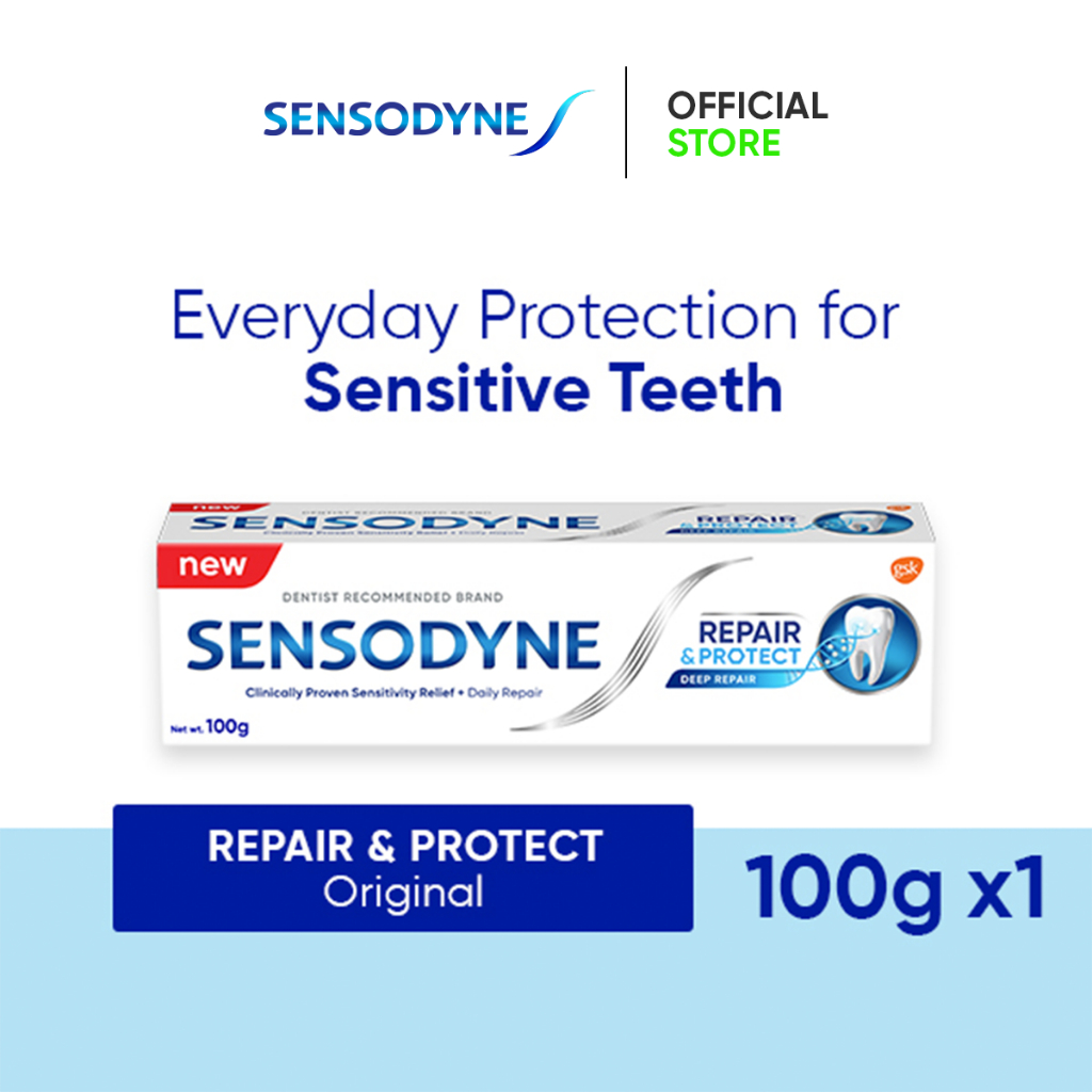 [GWP] SENSODYNE Toothpaste, Repair and Protect, Deep Repair, Lasting ...