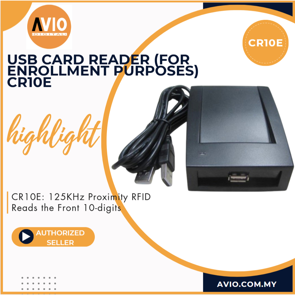 Proximity RFID ID EM 125KHz Card Reader USB Link PC Microsoft Office ...