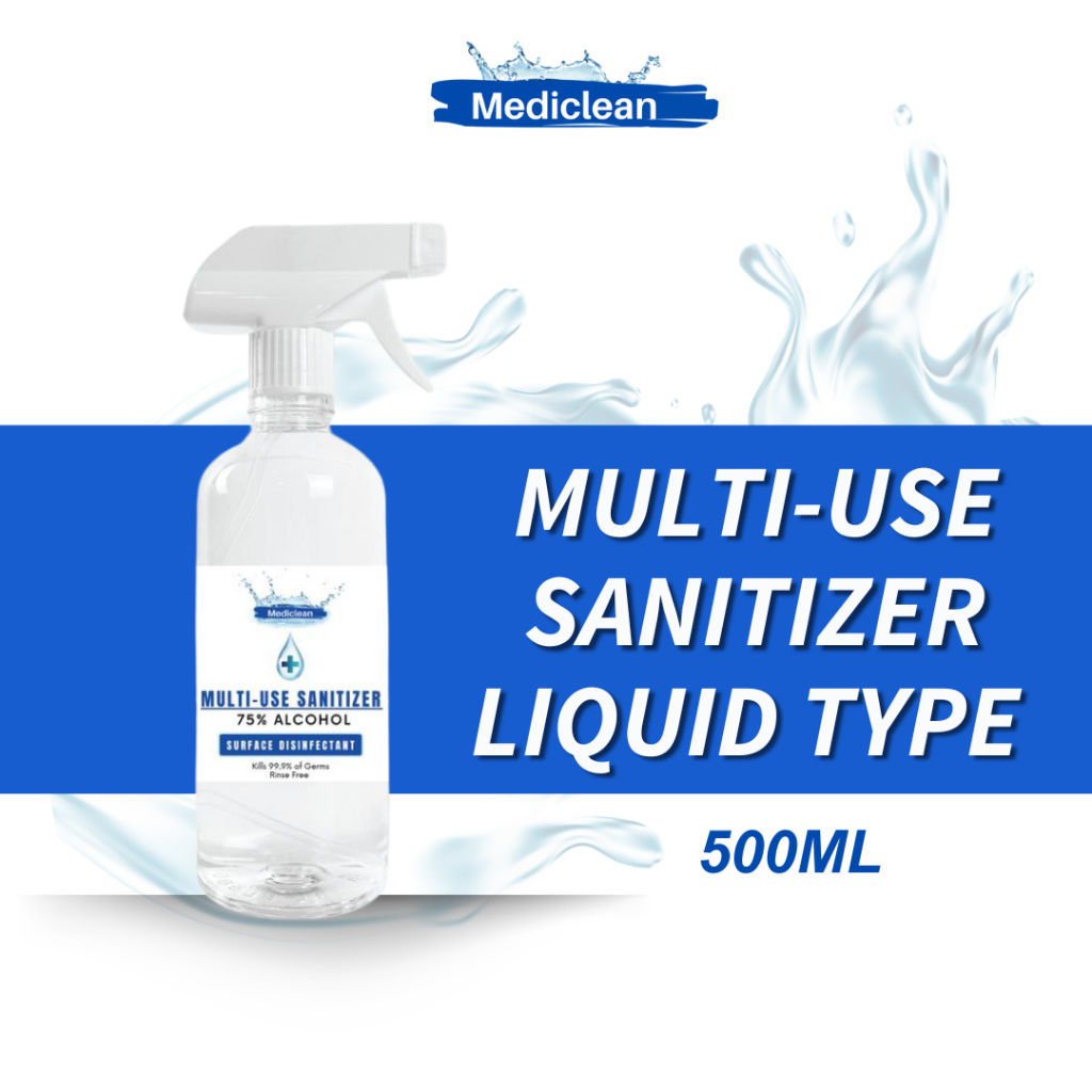 Mediclean Multi-Use Sanitizer Liquid Type 500ml (Spray) | Shopee Malaysia