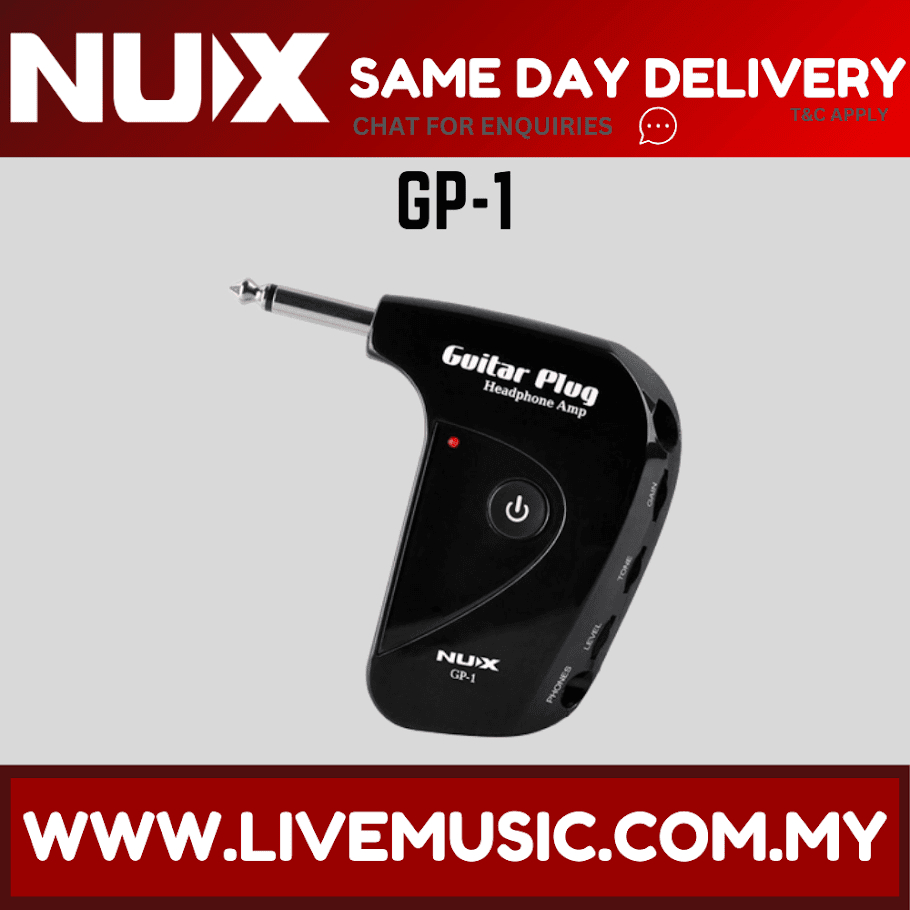 NUX GP-1 Guitar Plug Headphone Amp With Classic British Distortion Effect Guitar Amplifier ( GP1 ...