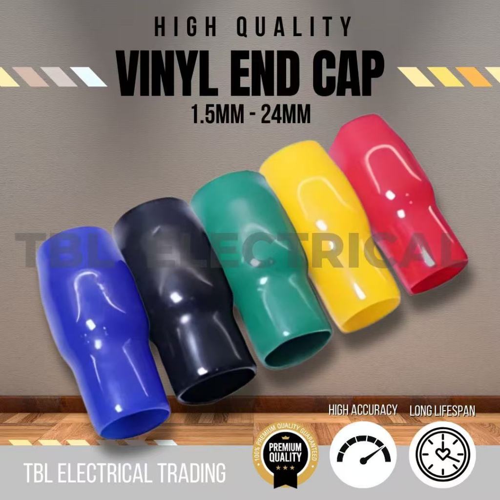(1PC) VINYL WIRE CABLE END CAP V1.25/ V2/ V3.5/ V5.5/ V8/ V14/ V22/ V35 ...