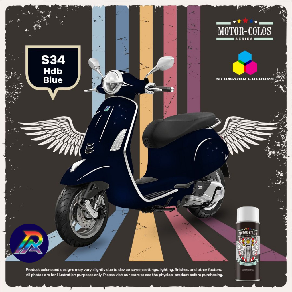 AIKKA Motor-Colos Series Aerosol Spray Color Code S34 HDB BLUE / MIRI,SARAWAK | Shopee Malaysia
