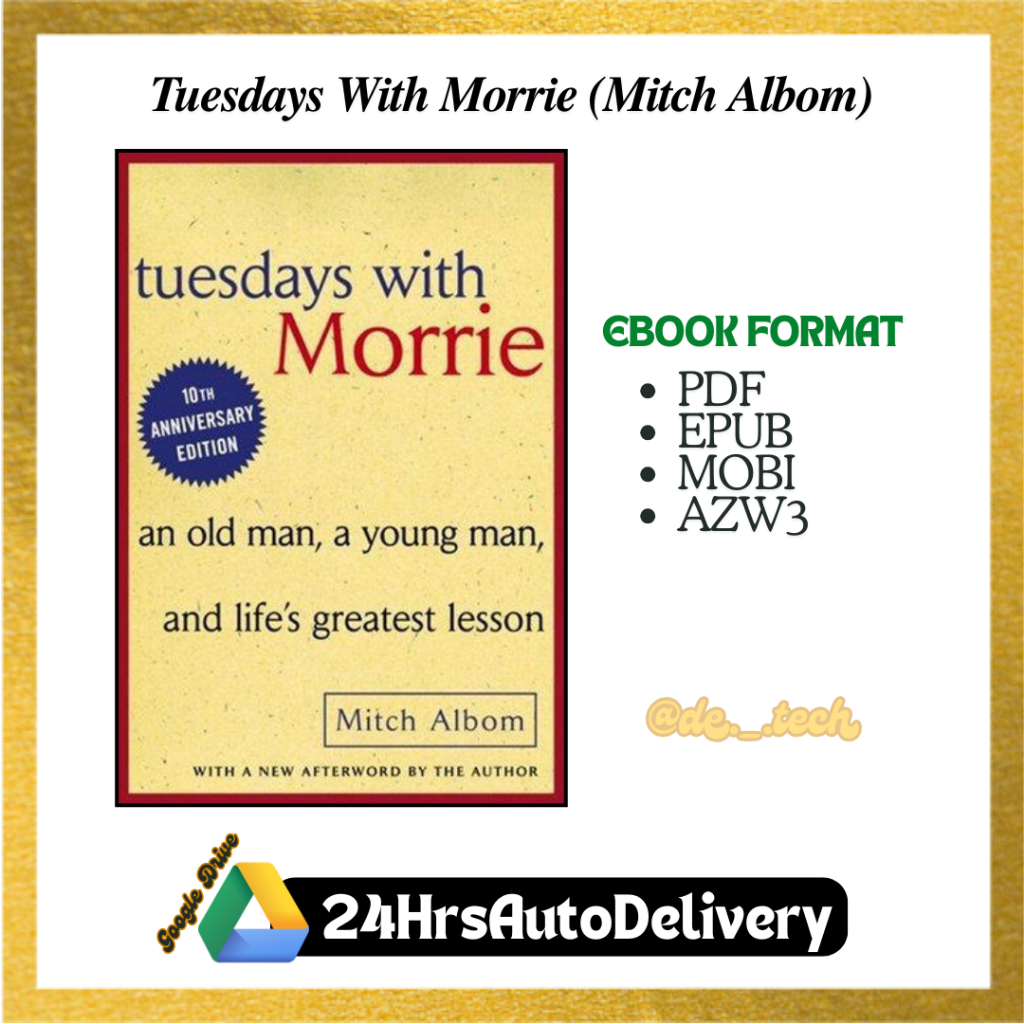 Tuesdays With Morrie (Mitch Albom) | Shopee Malaysia