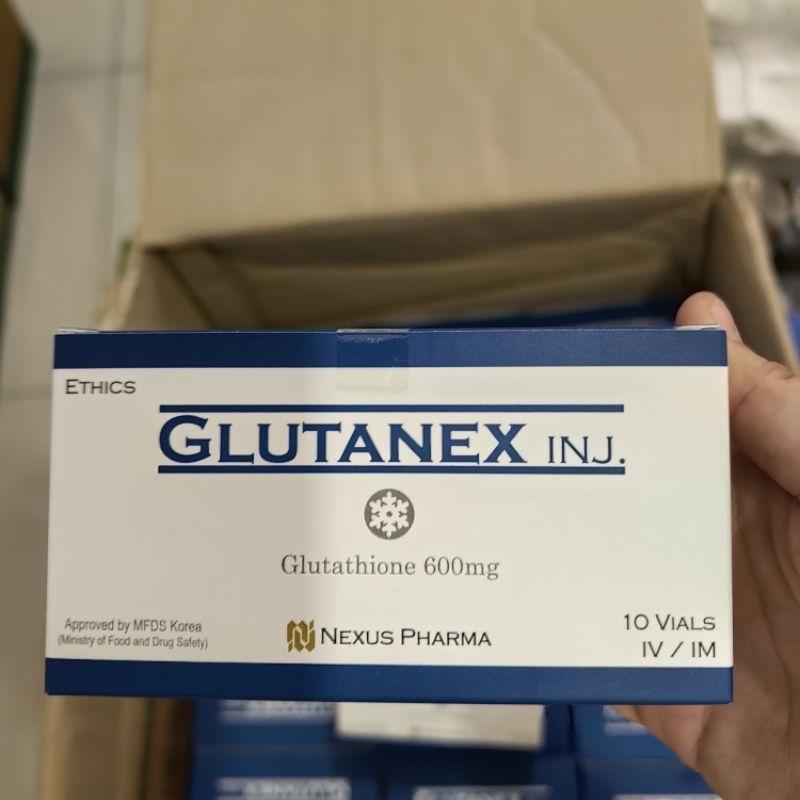 Glutanex gluthathione 600mg one box 10vials (powder type) | Shopee Malaysia