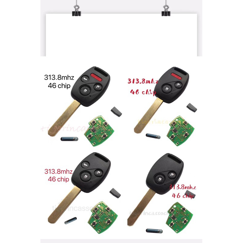 Honda remote control key (313.8MHz,48/46/no chip) to copy Honda JAZZ ...