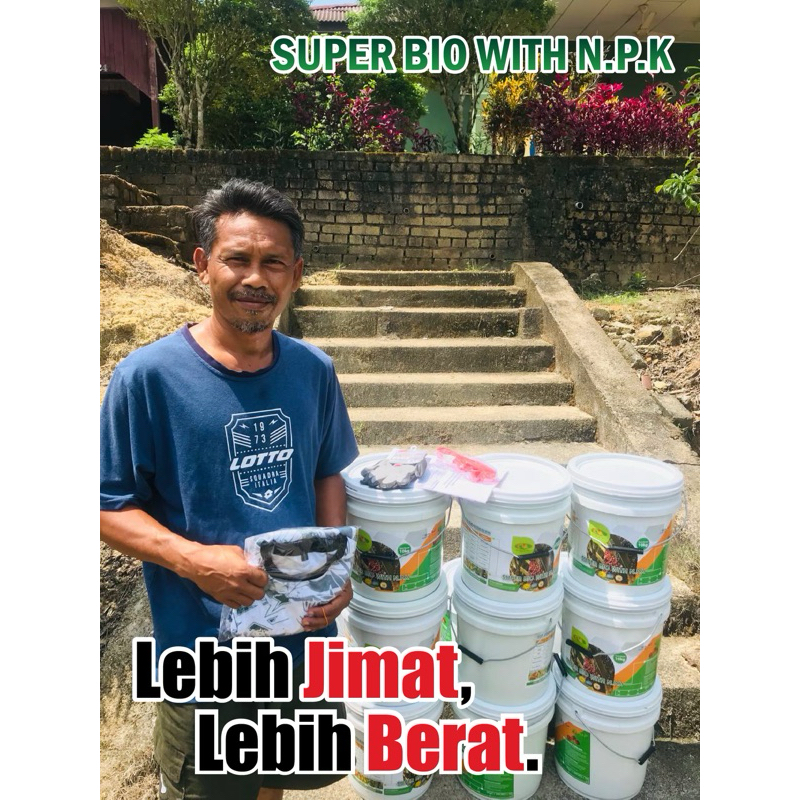 PAKEJ GOLD 6 TONG PERCUMA 1 TONG BAJA SUPER BIO WITH NPK - HQ | Shopee ...