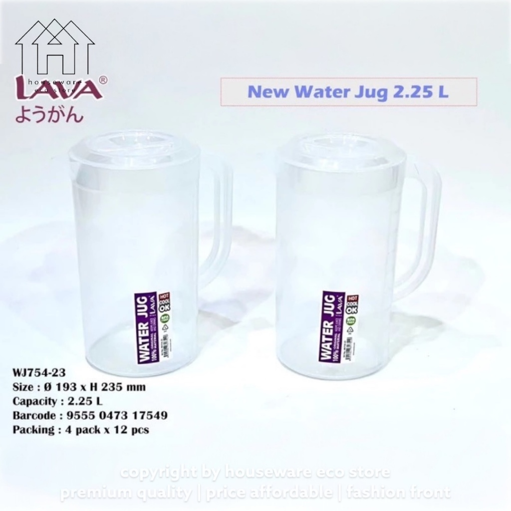 LAVA Water Juice Plastic Water Jug Serving Jug Cold & Warm Water Tea ...
