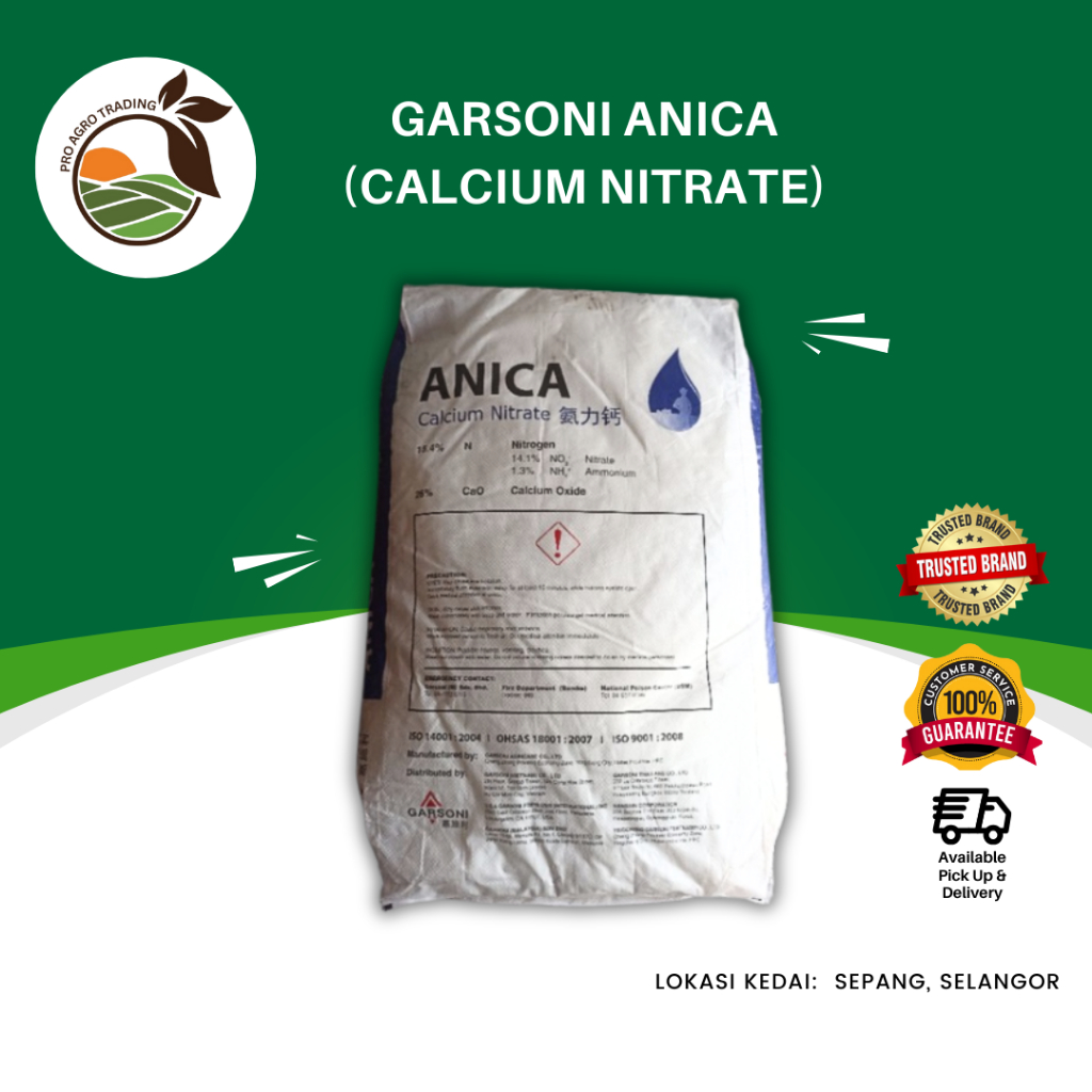 Garsoni ANICA Calcium Nitrate (25KG) - Proses Pendebungaan, Pembentukan ...