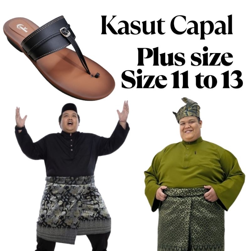 Kasut Capal Traditional Melayu Size Besar /Plus Size Sandal Slipper ...
